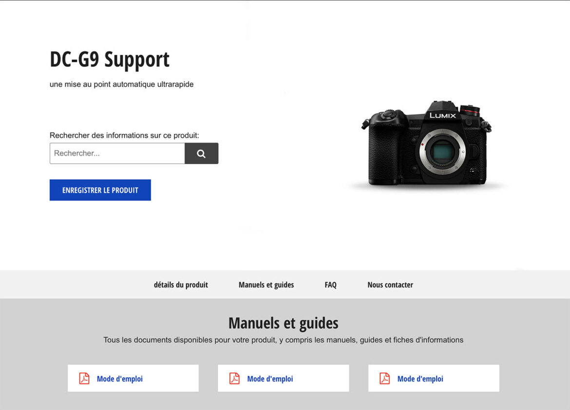 Comment télécharger un manuel utilisateur Lumix ? - Blog Photo Lumix
